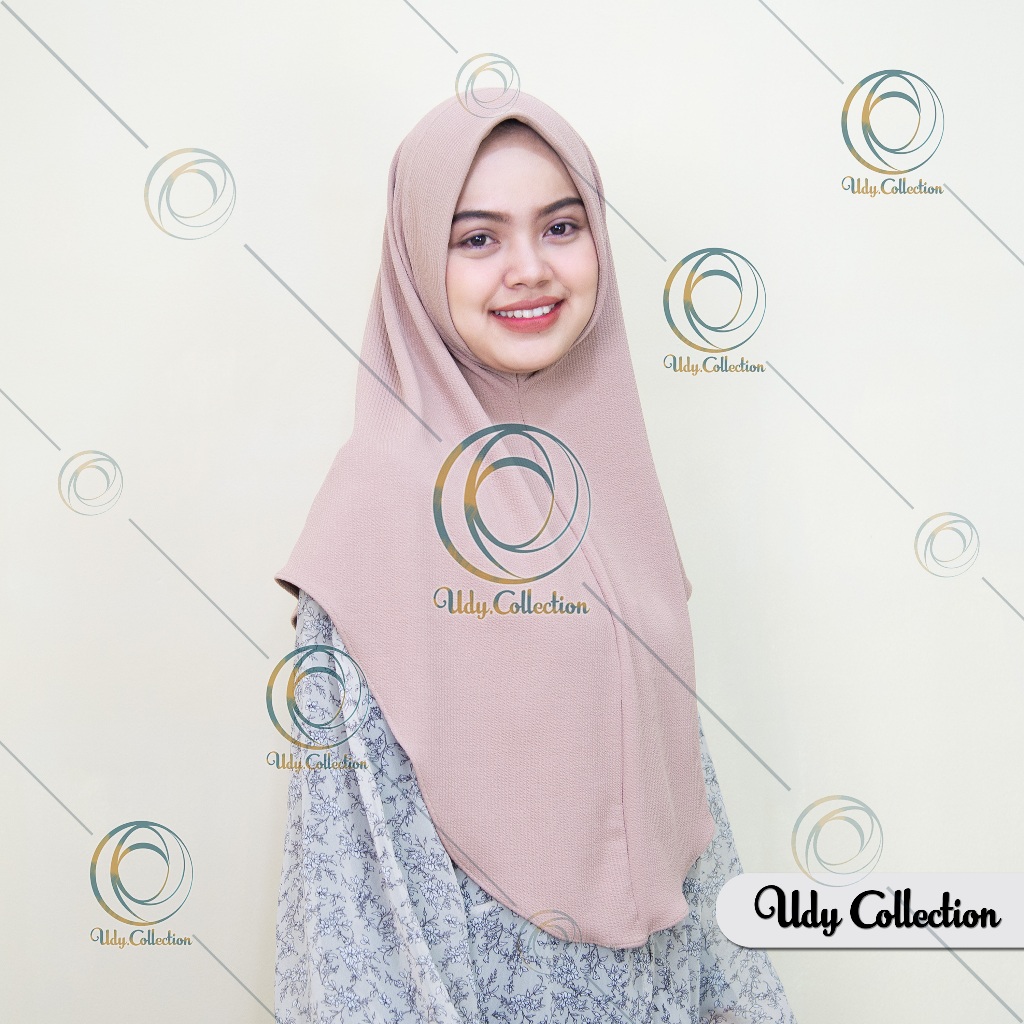 Jual Udy - Hijab Bergo Instan Malay Snow Knit Oval Pinguin Soft Pad ...