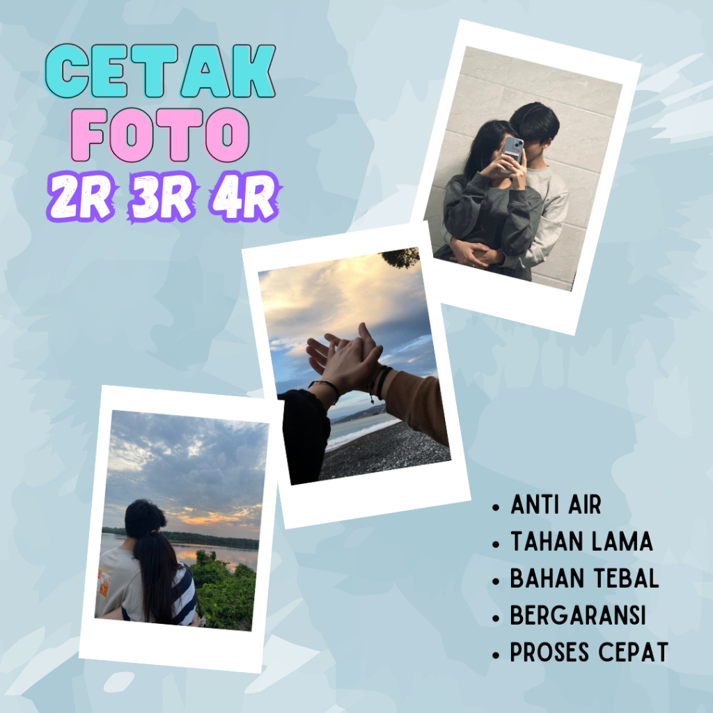 Jual CETAK FOTO POLAROID UKURAN 2R 3R 4R BISA SATUAN | Shopee Indonesia