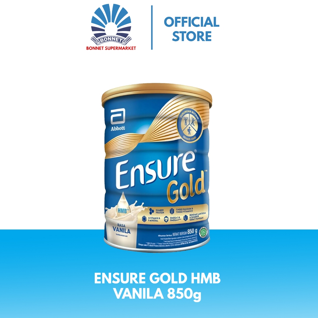 Jual Ensure Gold HMB Vanila 850g - Susu Nutrisi Dewasa Rendah Laktosa 8886451007957 | Shopee ...
