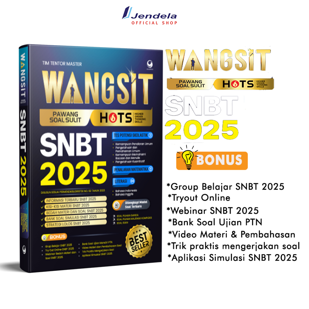 Jual Buku Wangsit UTBK SNBT 2026 2025 HOTS Pawang Sulit Tes Potensi ...