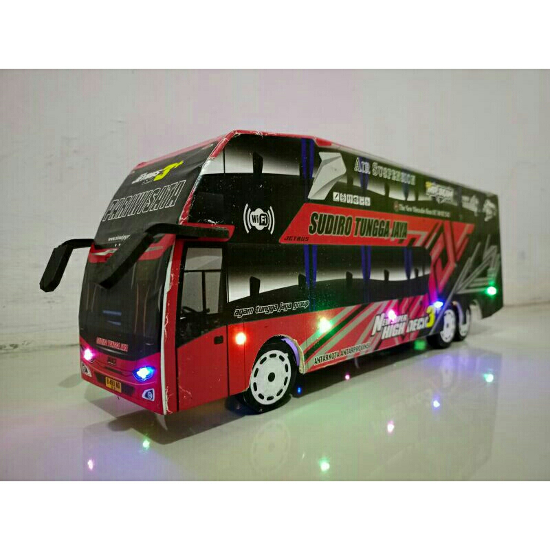Jual Miniatur bus telolet ukuran 45cm terbuat dari bahan multiplek ...