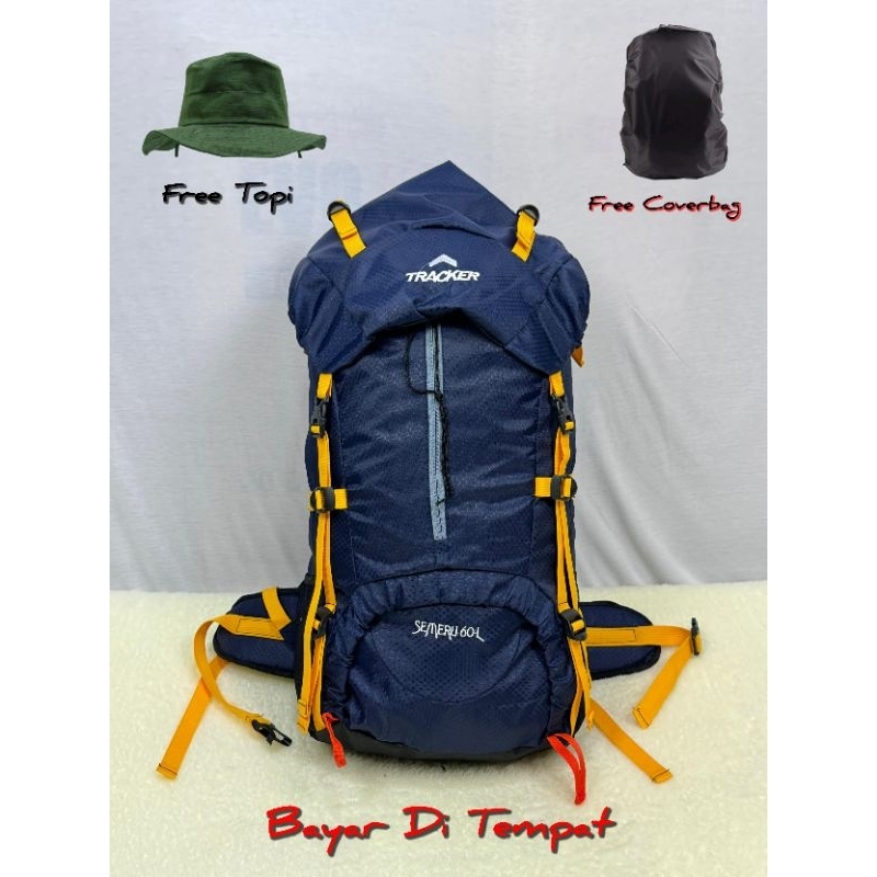 Jual Tas Gunung Tracker Semeru 60 Liter Gratis Topi Dan Coverbag ...