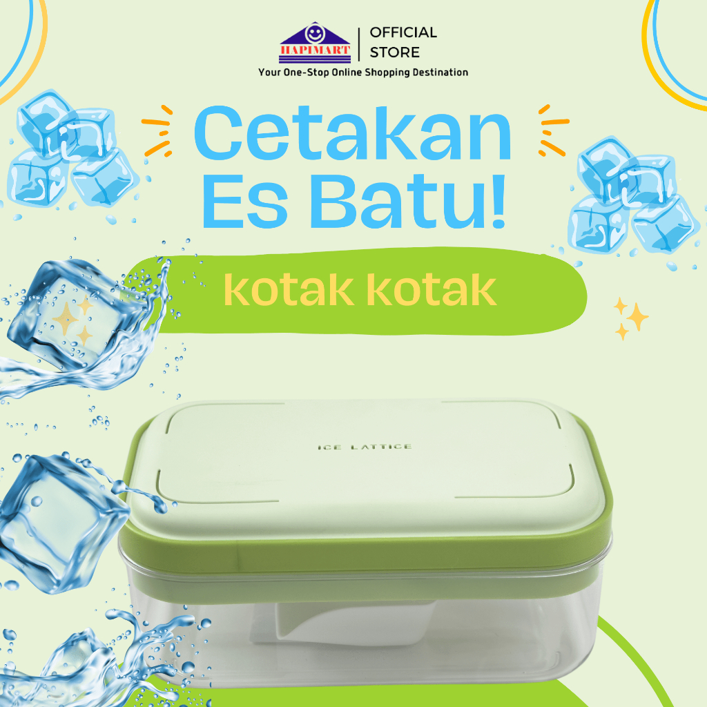 Jual Wadah Cetakan Es Batu Kotak Kotak 28 Cetak/Ice Lattice Kotak Kotak ...