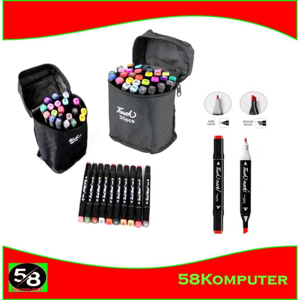 Jual Spidol Permanen Spidol Warna Warni Spidol 1 Pack 12 24 30pcs Toddi ...