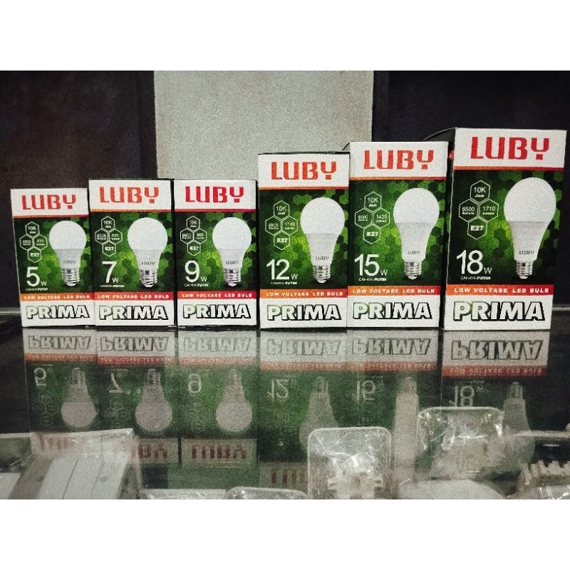 Jual Lampu LED Luby Prima CAHAYA PUTIH 5W, 7W, 9W, 12W, 15W, 18W ...