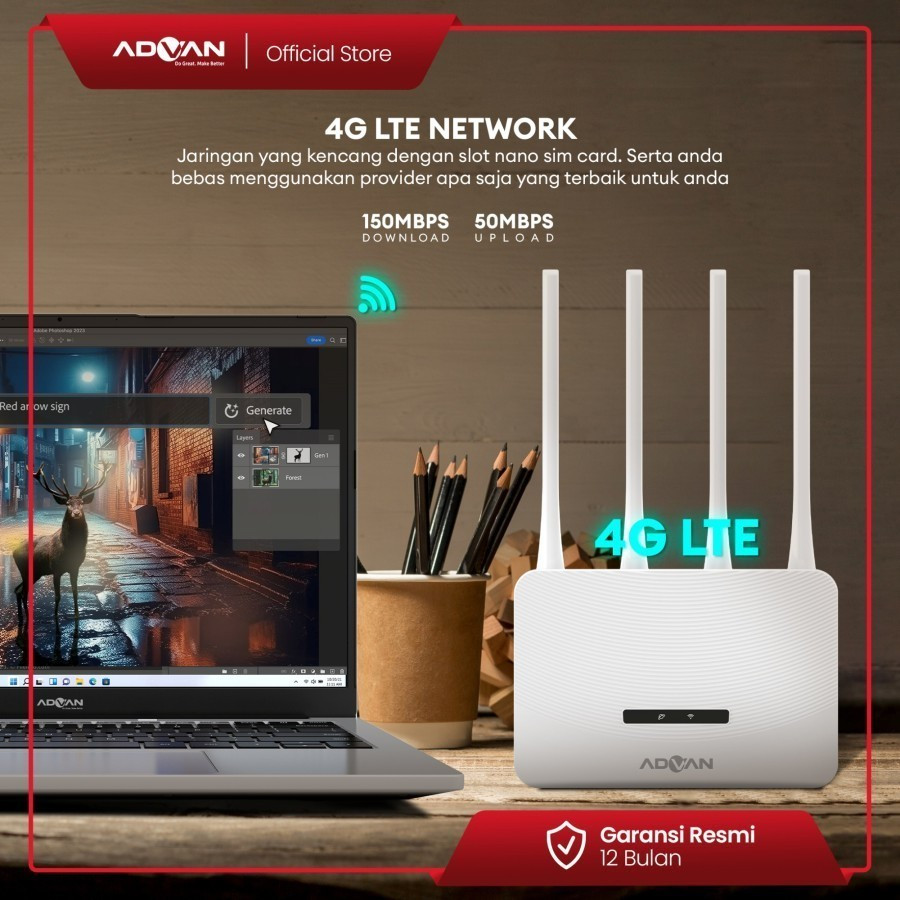 Jual Modem Wifi Router Advan CPE V1 Pro, Modem Wifi Router 4G Lte ...