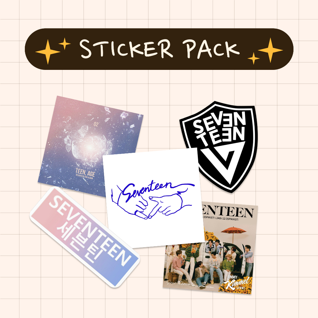 Jual Stiker Kpop Seventeen Boyband Korea Vinyl Waterproof | Shopee Indonesia