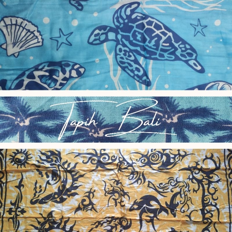 Jual KAIN PANTAI BALI MOTIF KURA KURA & IKAN & LUMBA-LUMBA ~ TAPIH BALI ...