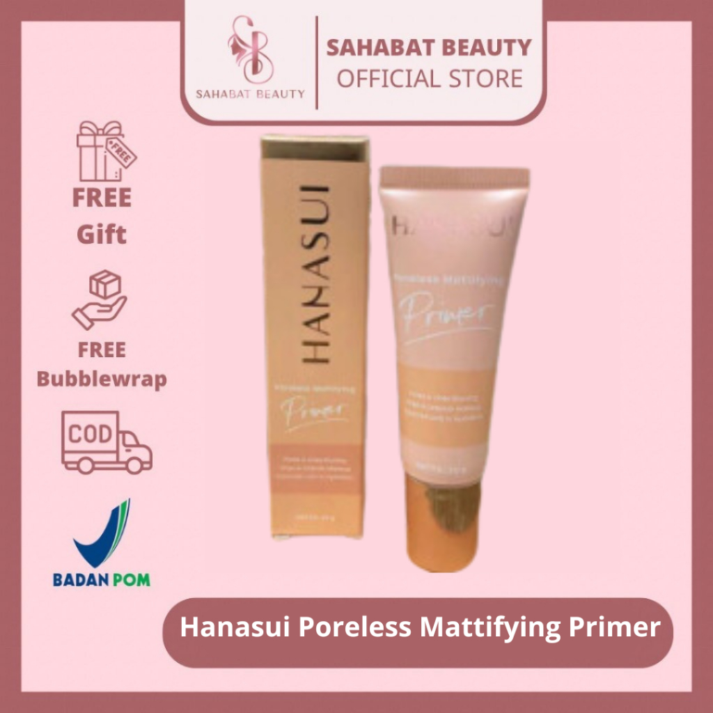 Jual Hanasui Poreless Mattifying Primer 20gr (Free Gift) | Shopee Indonesia