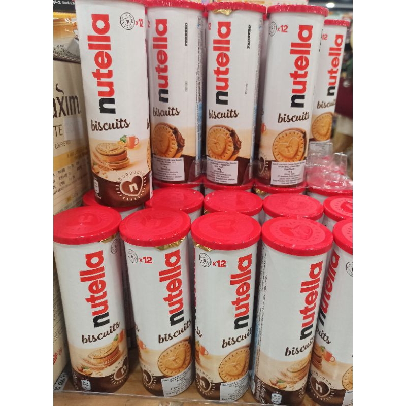 Jual Nutella Biscuits Canister Can 166g / Ferrero Nutella Biscuits 166g ...