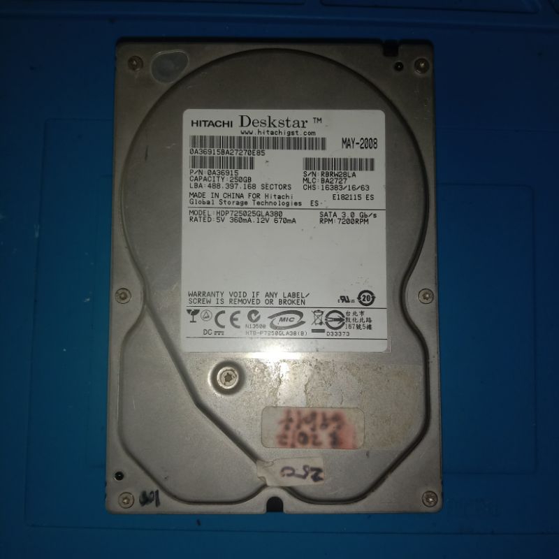 Jual Hardisk Hitachi Dekstar 250gb | Shopee Indonesia