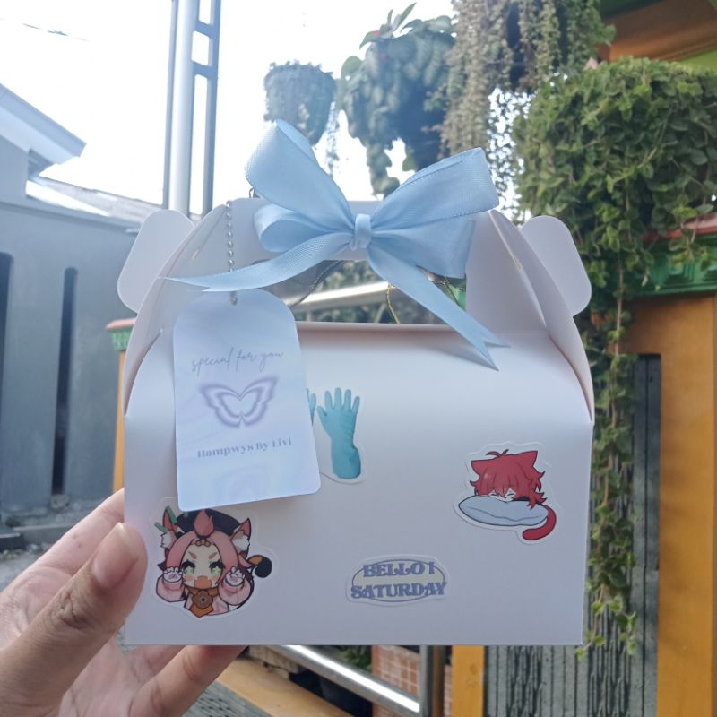 Jual Gable Box lucu dan aesthetic (Gift Box) - Include Stiker dan ...