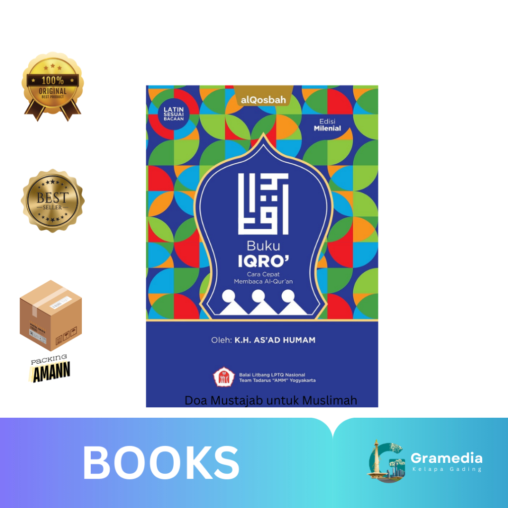Jual Gramedia MKG - Buku Iqro' : Cara Cepat Membaca Al-Qur'an - ALQOSBAH | Shopee Indonesia