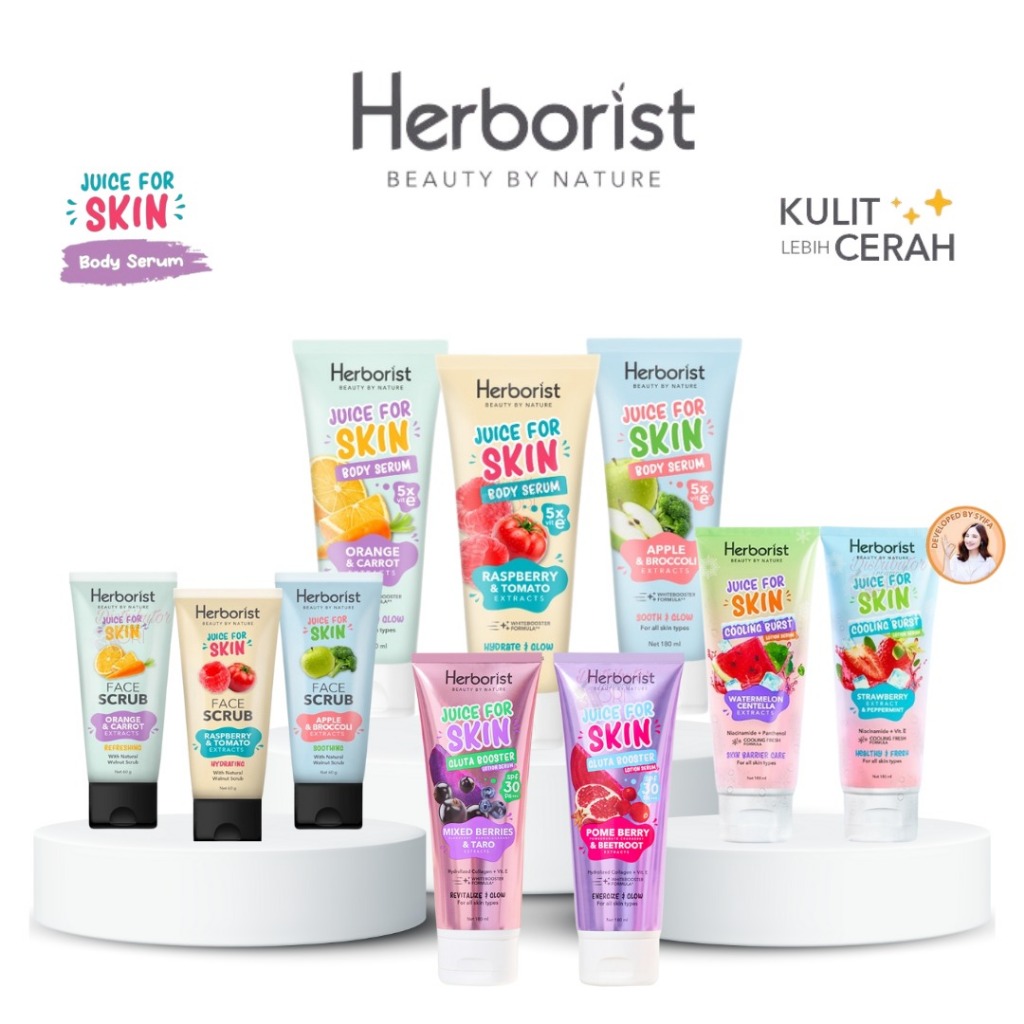 Jual Herborist Juice For Skin Body Serum / lotion / face scrub / gluta ...