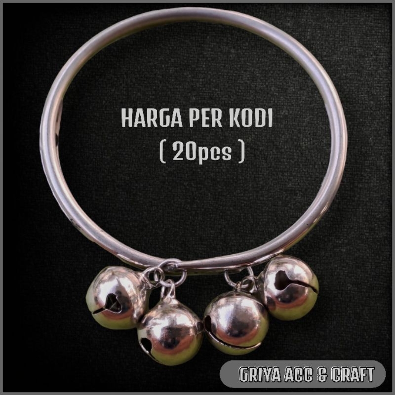 Jual (20PCS) Gelang Anak Monel Lonceng Anti Karat | Shopee Indonesia