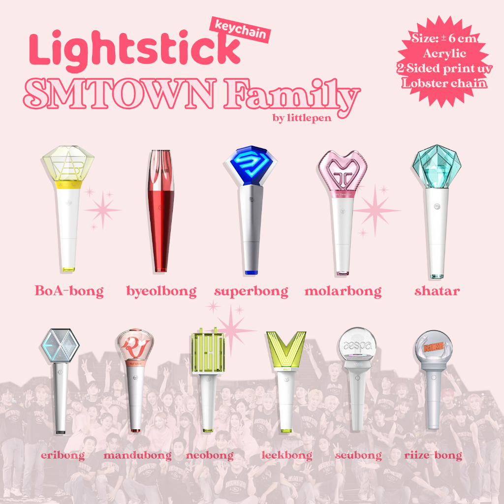 Jual KEYCHAIN LIGHTSTICK SMTOWN (EXO, NCT, SUJU, SNSD, SHINEE, RED ...
