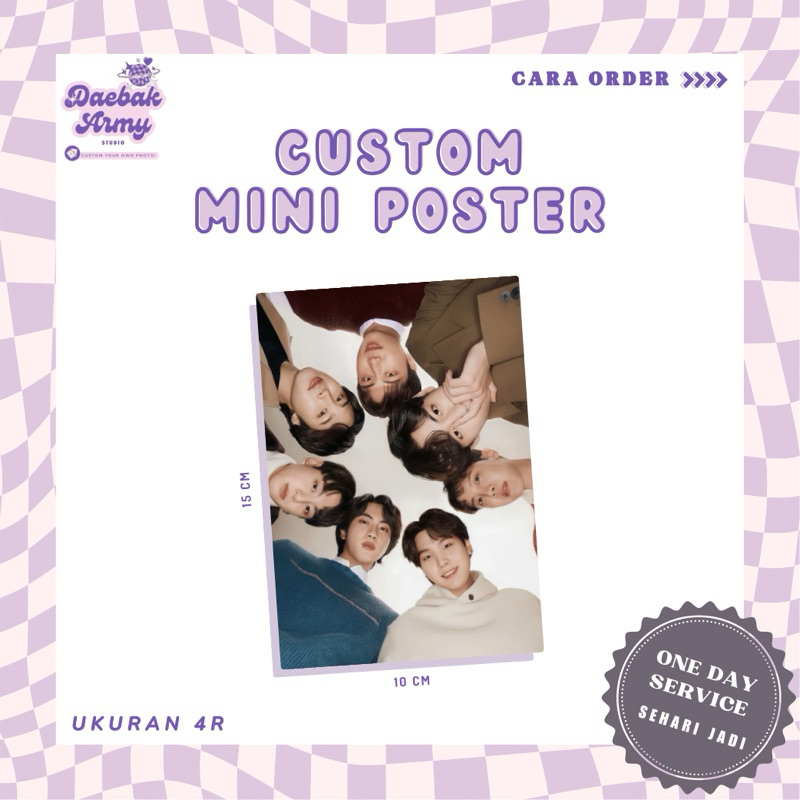 Jual [SEHARI JADI] CETAK CUSTOM MINI POSTER 4R | Shopee Indonesia