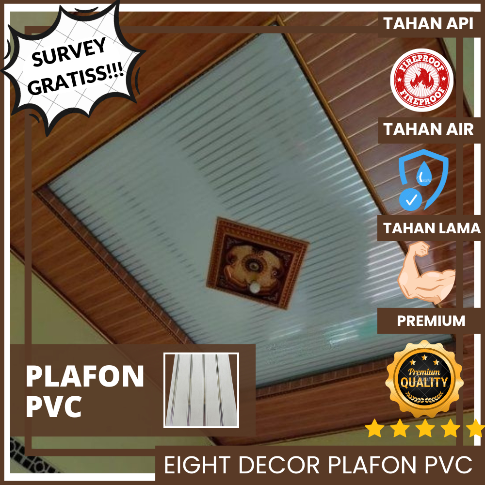 Jual Plafon PVC Minimalis Putih Nat ED-03/Distributor Plafon PVC ...