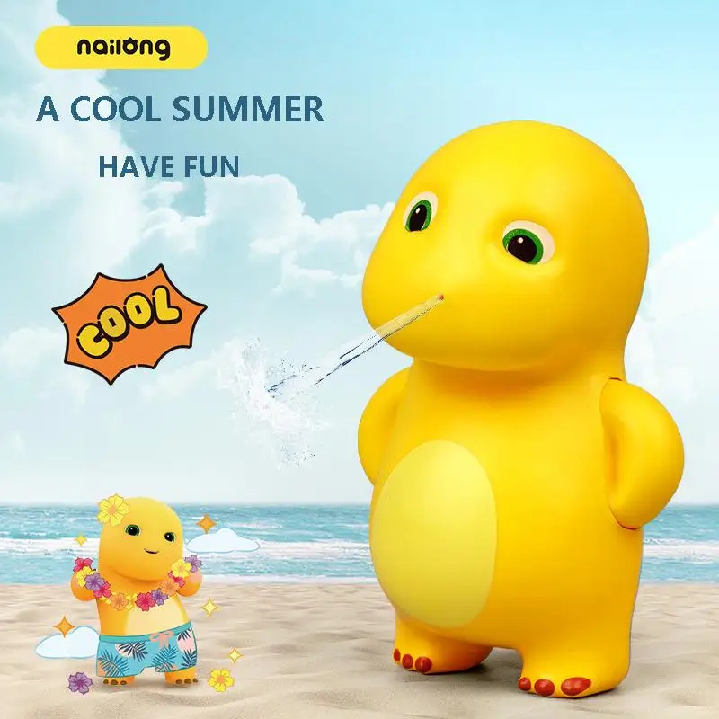 Jual Miniso Identik Mainan Dinosaurus Lembut Gelembung Meludah Kuning ...