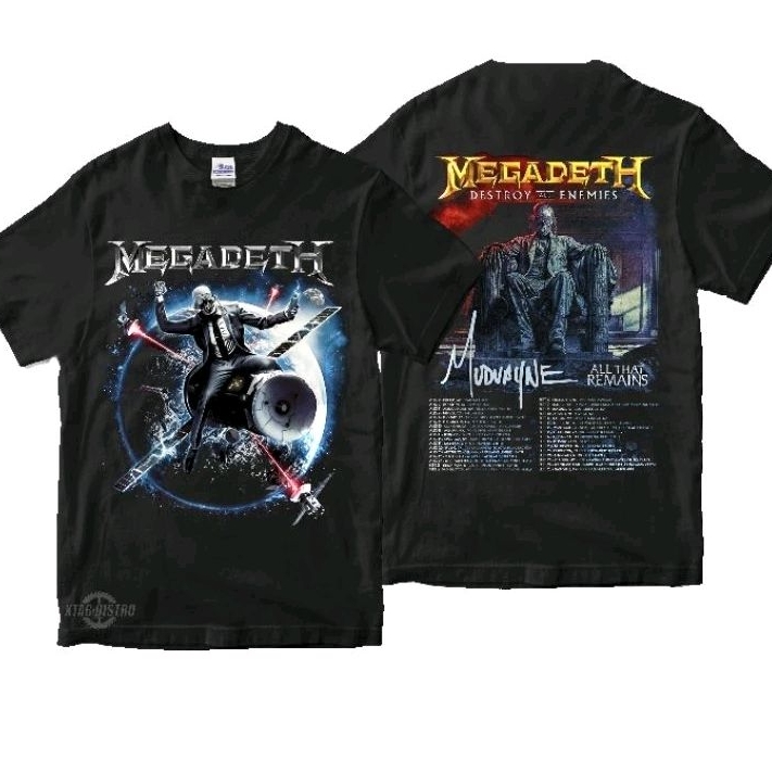 Jual Kaos MEGADETH Destroy all enemies tour kaos band megadeth kaos ...