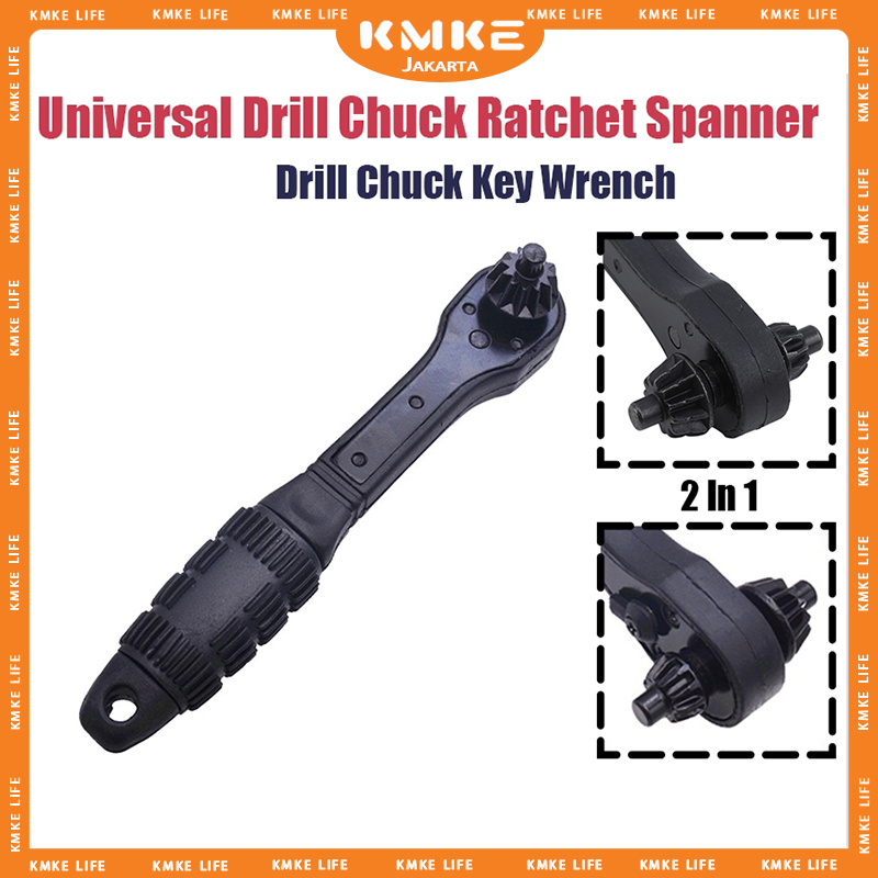 Jual Kunci Kepala Bor 2 Way Universal Multifungsi Fit Drill Chuck Key ...