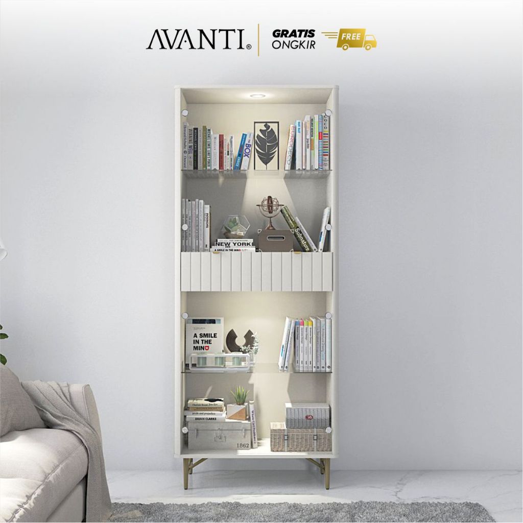 Jual Avanti Lemari Hias Minimalis / Rak Kaca Display / MUNICH LH 90 ...