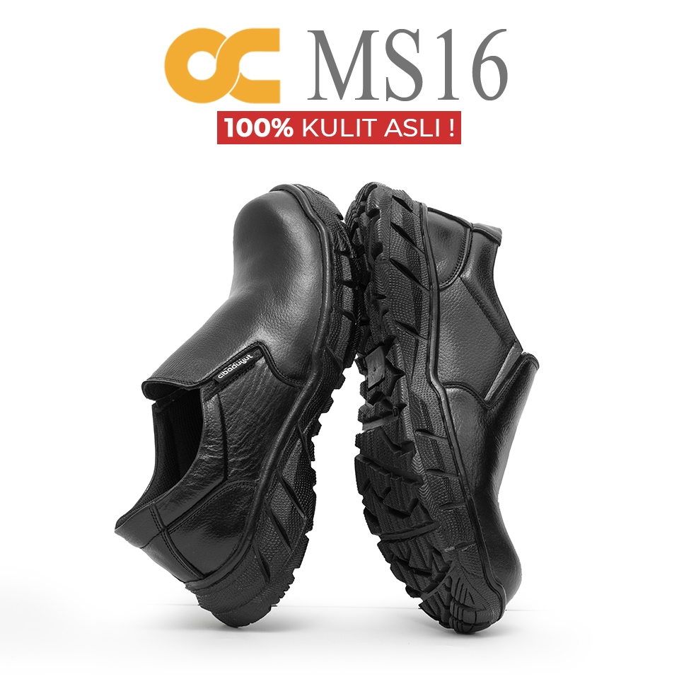 Jual Sepatu Proyek Lapangan Kerja Safety Hitam | Shopee Indonesia