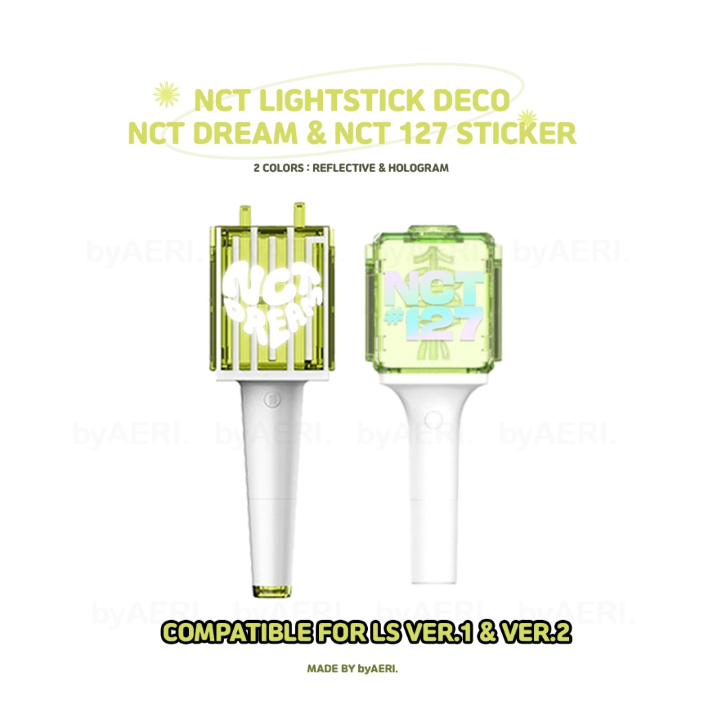 Jual N C T DREAM 127 LOGO LIGHTSTICK DECO STICKER REFLECTIVE HOLOGRAM ...