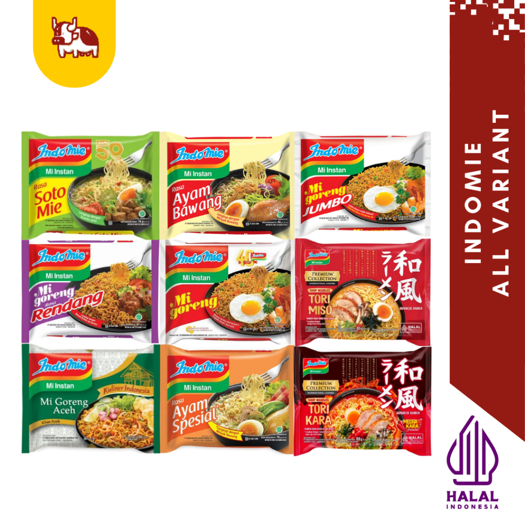 Jual Indomie Mie Instan Goreng Kuah Soto Ayam Bawang Rendang Aceh Tori ...