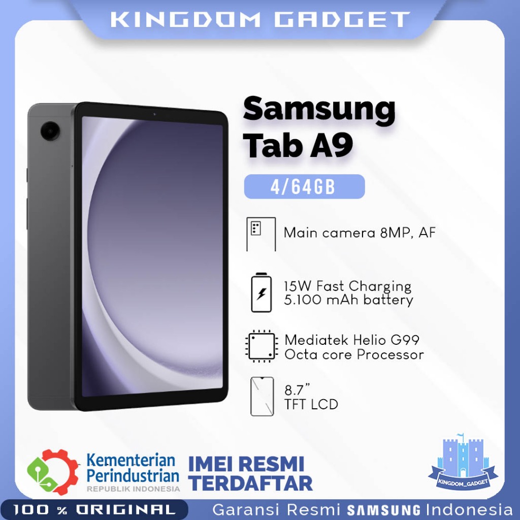 Jual Samsung Galaxy TAB A9 Ram 4/64 GB Garansi Resmi SEIN | Shopee Indonesia