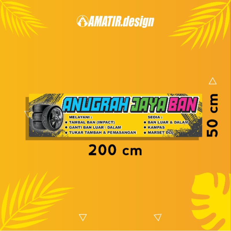 Jual BANNER TOKO BAN (50x200 cm) | Shopee Indonesia