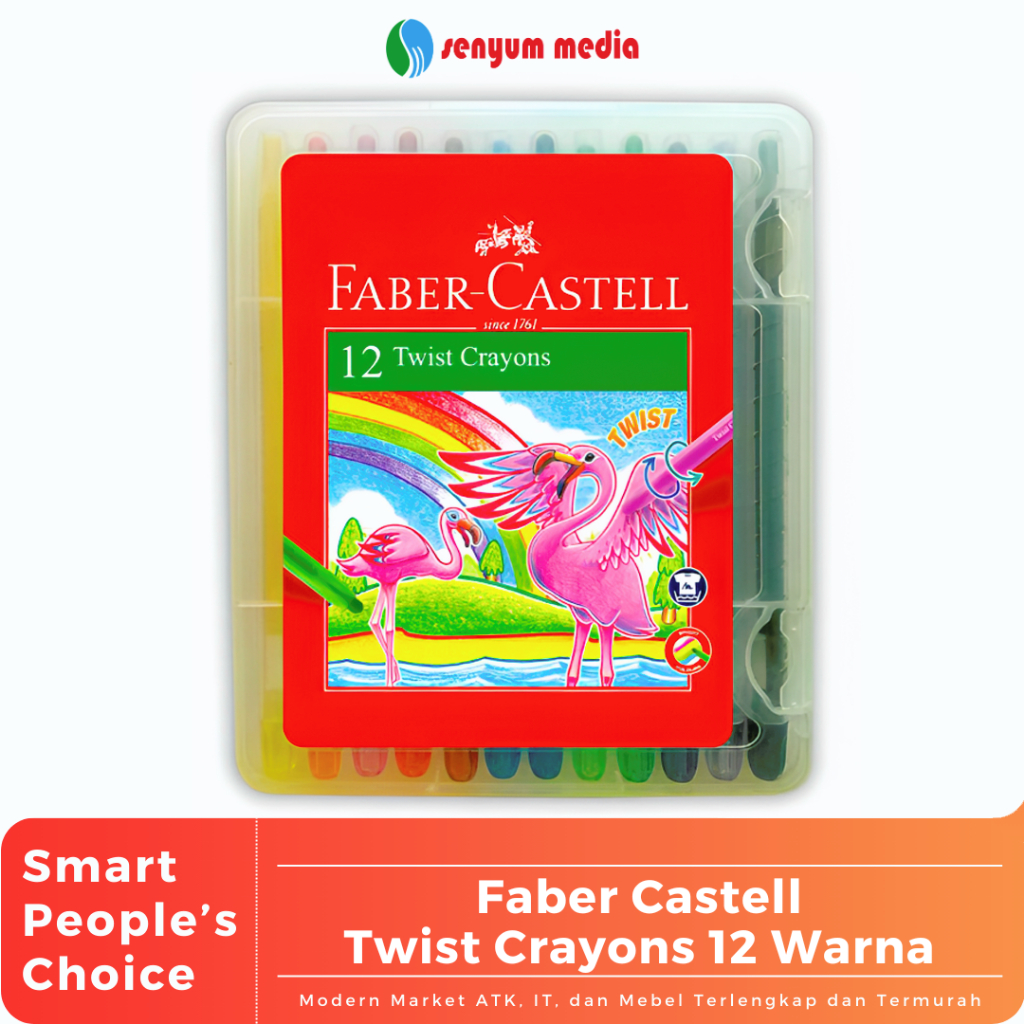 Jual Faber Castell Twist Crayons 12 Warna (1 Pcs) (S:PCS) | Shopee ...
