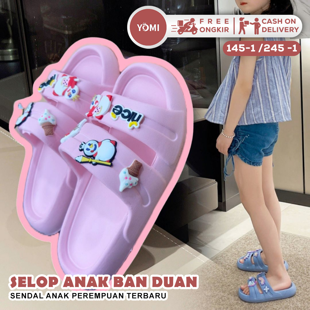 Jual YOMI SELOP ANAK BAN DUAN 145-1 /245 -1 / SENDAL ANAK PEREMPUAN ...