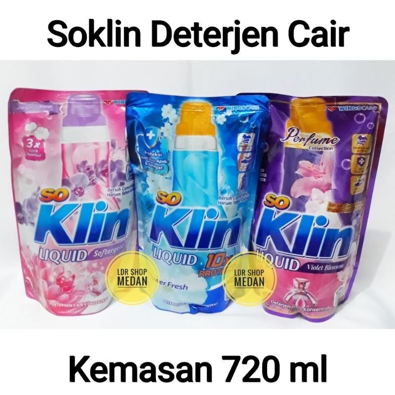 Jual SOKLIN detergent cair (So klin liquid) 700 ml Pouch | Shopee Indonesia