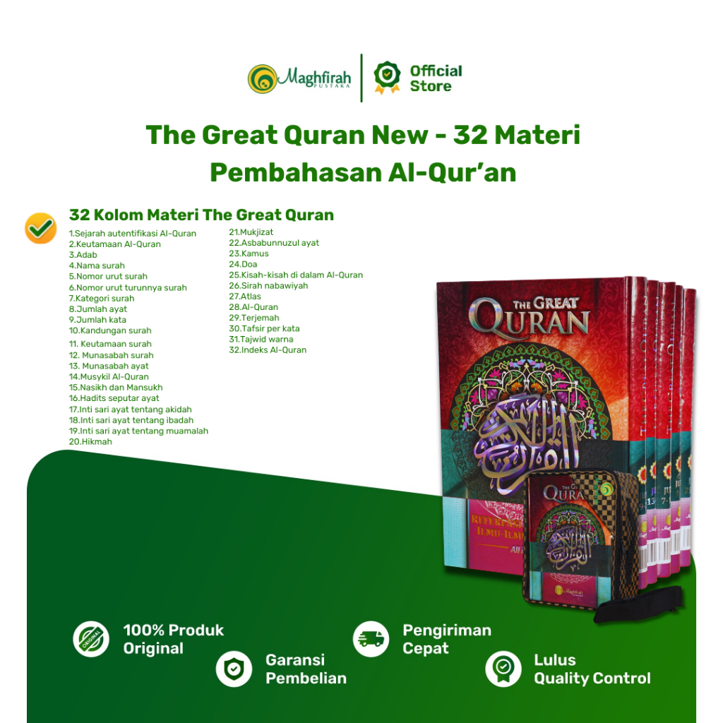 Jual Maghfirah Pustaka The Great Qur'an New - Alquran Terjemahan dan ...