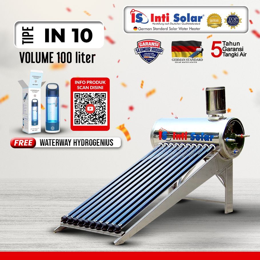 Jual Inti Solar IN 10/IntiSolar IN10 Pemanas Air Tenaga Matahari ...