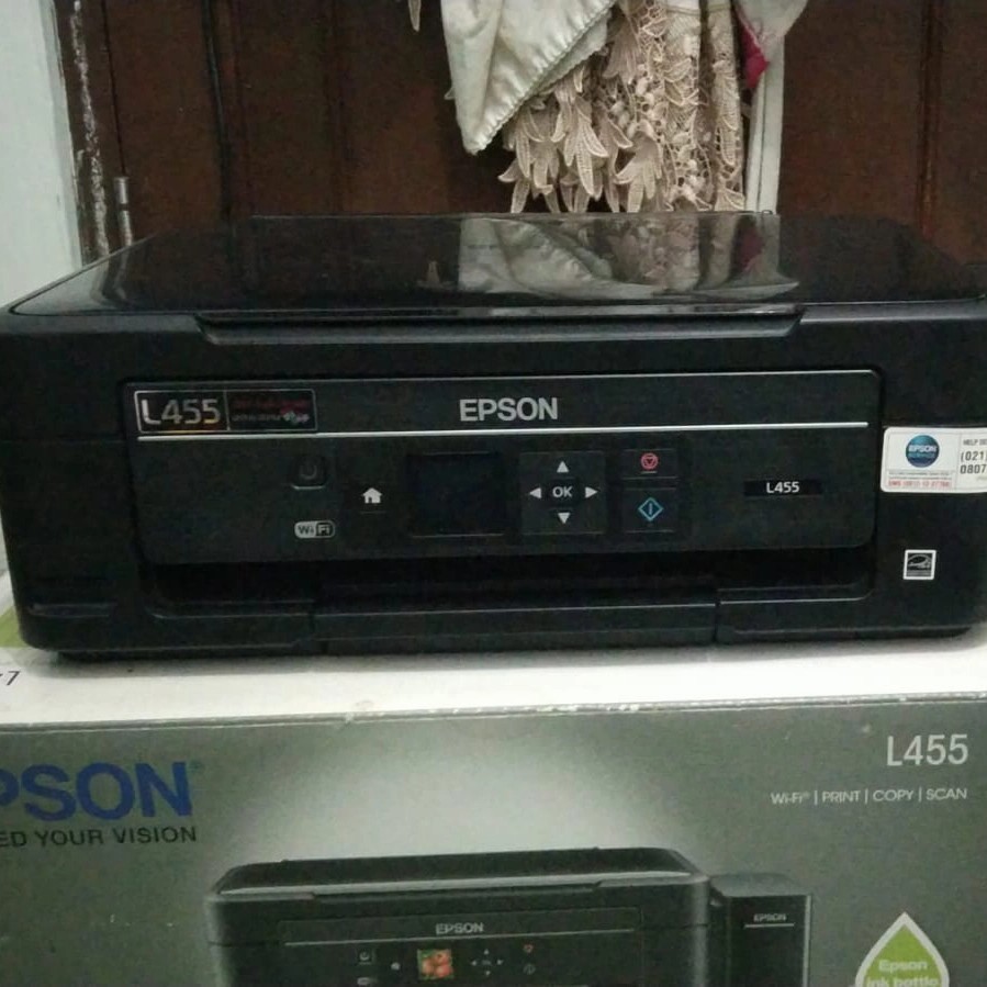Jual Printer Epson L455 Wifi All-In-One mulus siap pakai | Shopee Indonesia