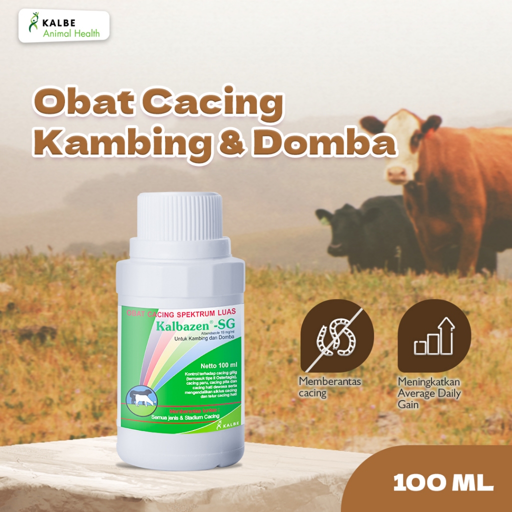 Jual Kalbazen S+G 100 Ml Obat Cacing Kambing dan Domba Spektrum Luas ...