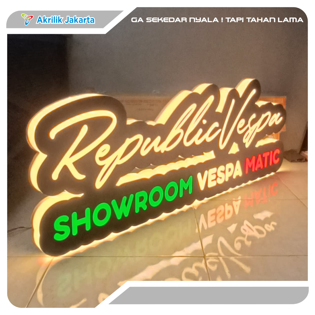 Jual Neon Box custom bentuk kontur logo | custom Neon box | Neon box ...