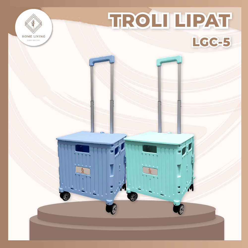 Jual Folded Shopping Trolley | Troli Belanja Portable - Troli Lipat LGC ...