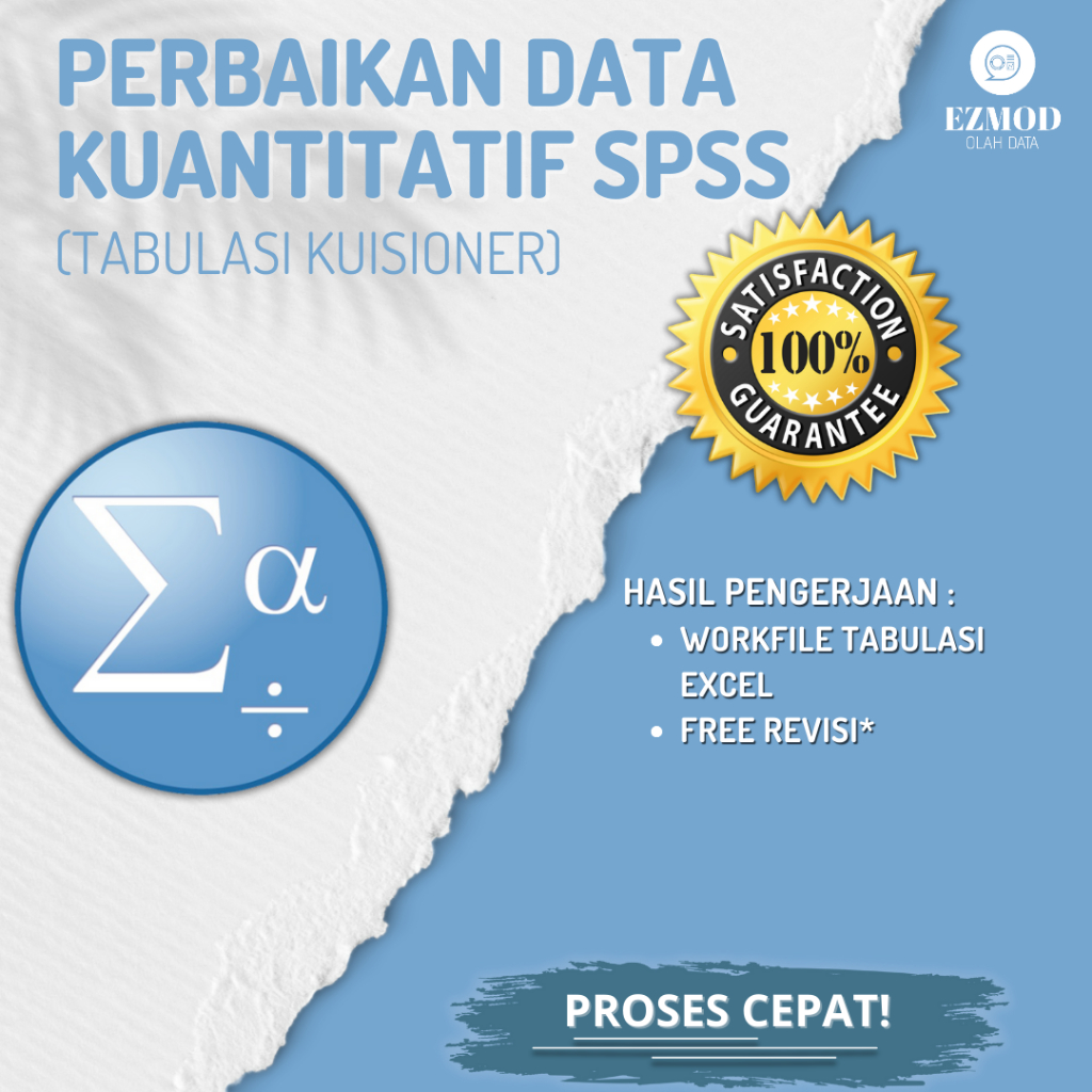 Jual PERBAIKAN DATA KUANTITATIF/PERBAIKAN DATA KUESIONER/OLAH DATA ...