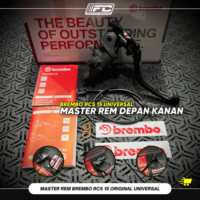 Jual MASTER REM BREMBO KANAN RCS 15 ORIGINAL BREMBO SHORT LEVER ...