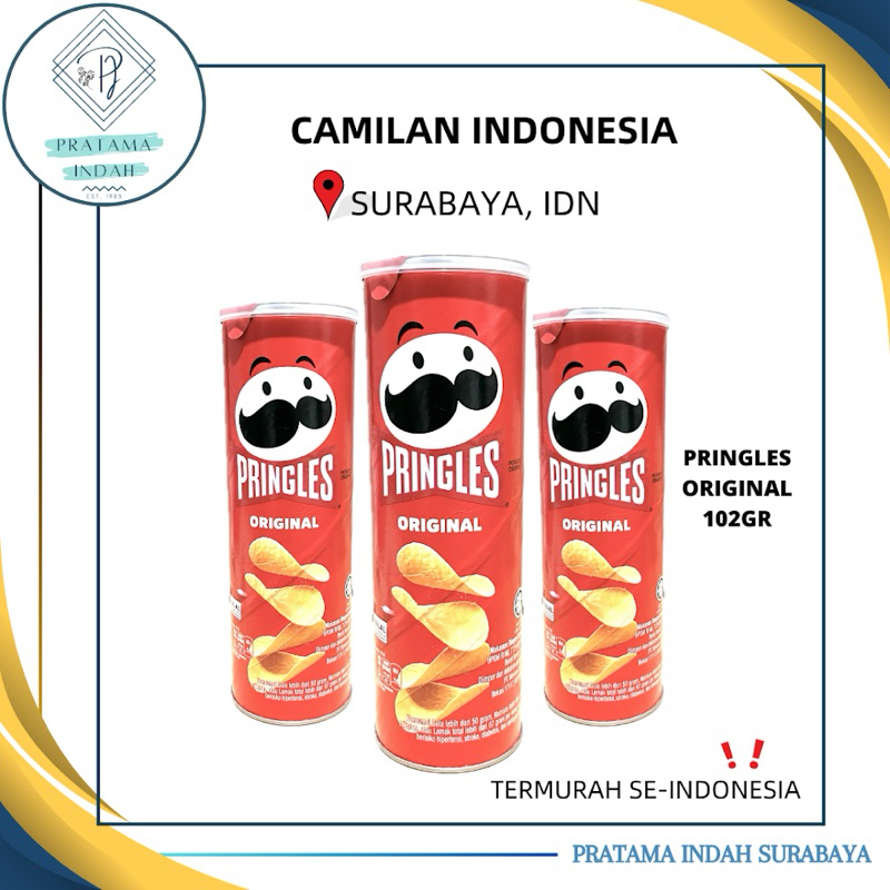 Jual PRINGLES ORIGINAL POTATO CRISPS SNACK KENTANG MAKANAN RINGAN ...