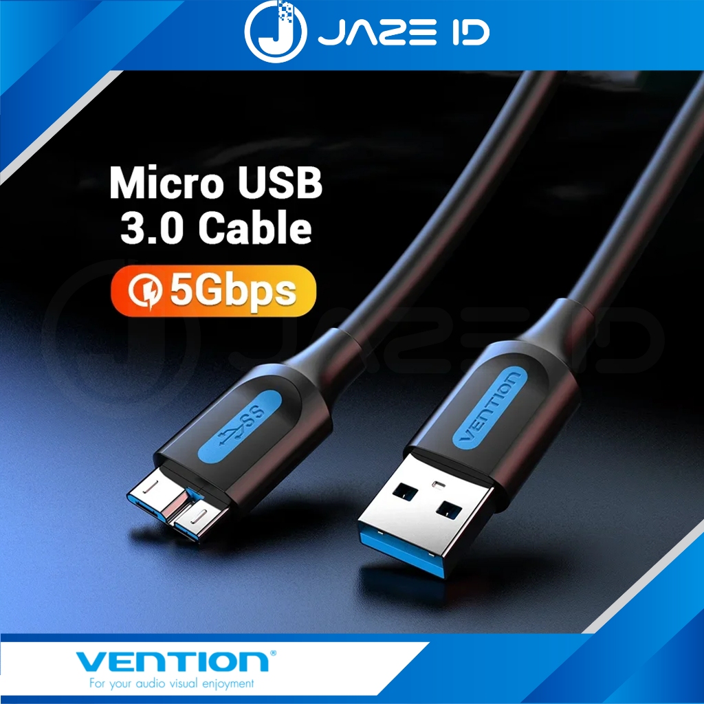 Jual Vention Kabel Data Harddisk USB 3.0 Micro B HDD HARD DISK 0.25M 0 ...