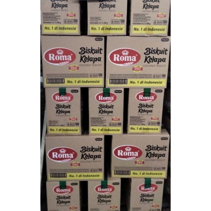 Jual ROMA BISKUIT KEPALA 1 DUS ISI 28 PCS ( 300 GR X 28) EXP MAR 2025 ...