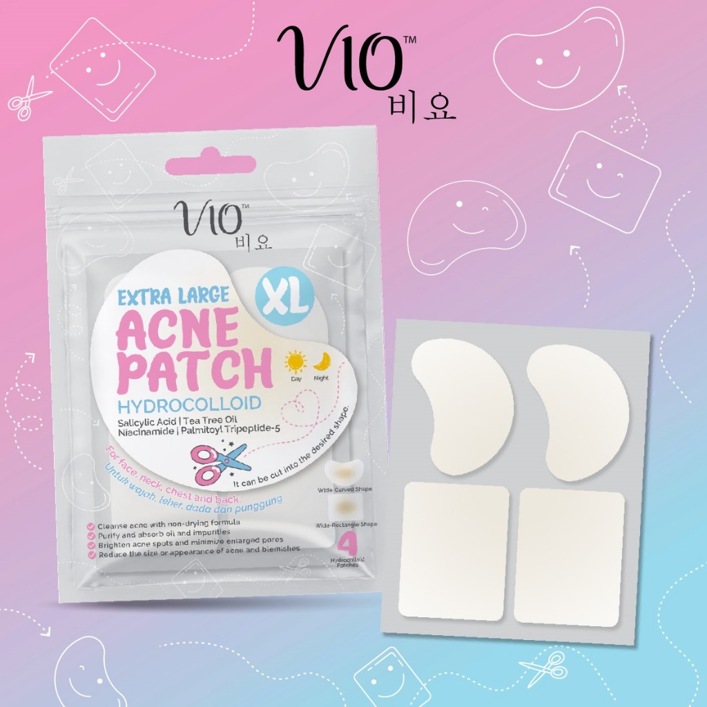 Jual VIO EXTRA LARGE (XL) ACNE PATCH HYDROCOLLOID - 4 patches | Shopee ...