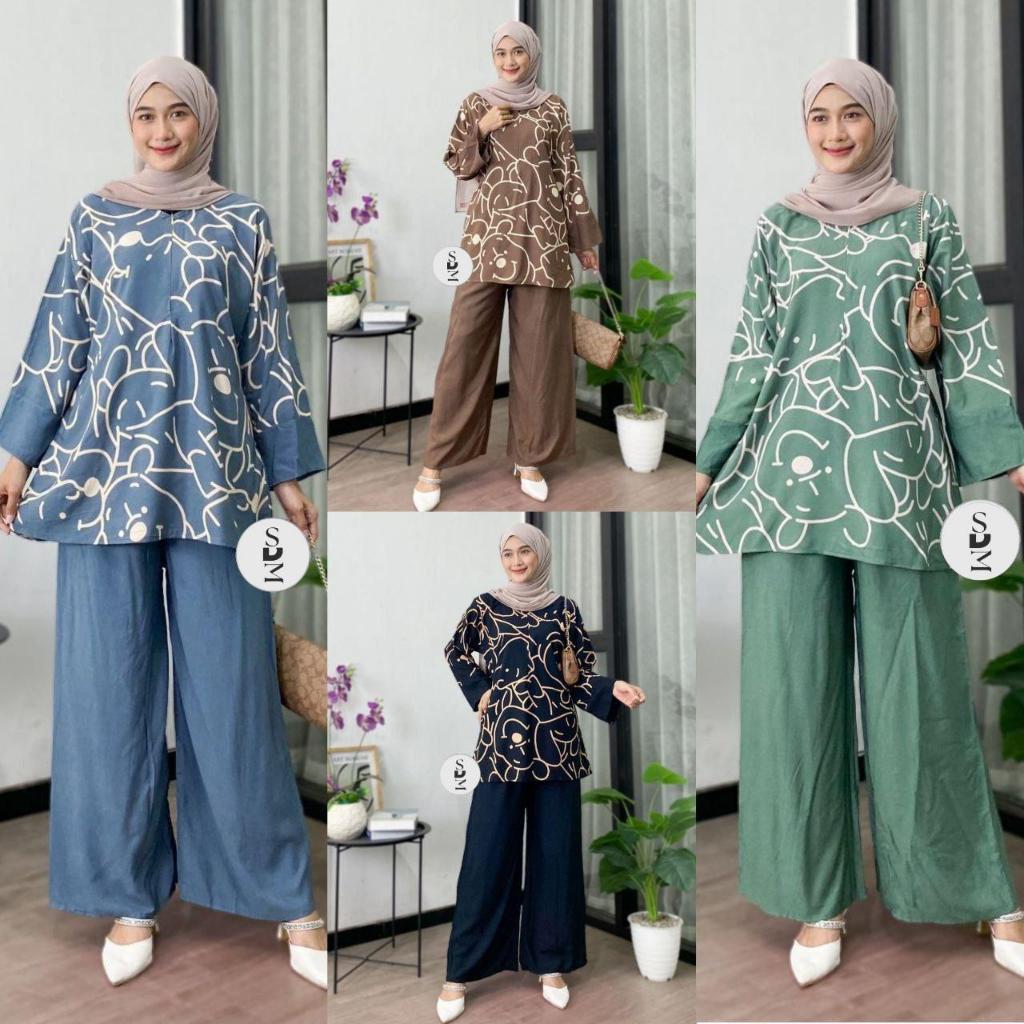 Jual Setelan Wanita Lengan Panjang | One Set Wanita Kekinian | Stelan ...