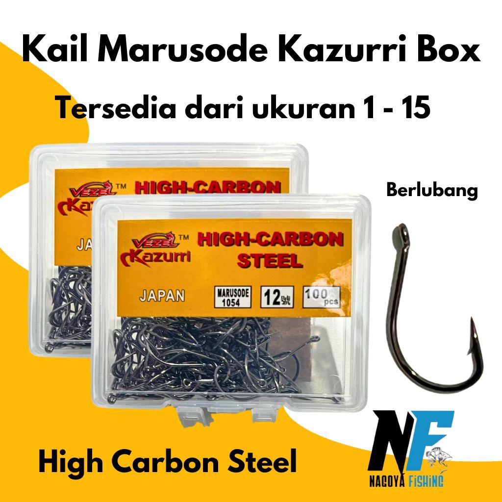 Jual Mata kail pancing carbon Vezel Kazuri Kazurri 1054 (marusode ring ...