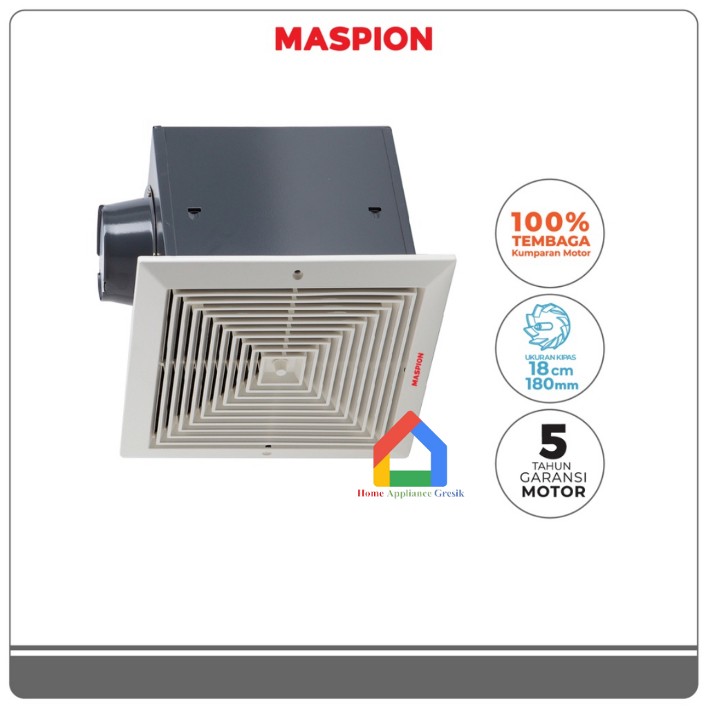 Jual Kipas Angin Hisap Maspion Langit MV 18 Ex / Exhaust Fan Maspion ...