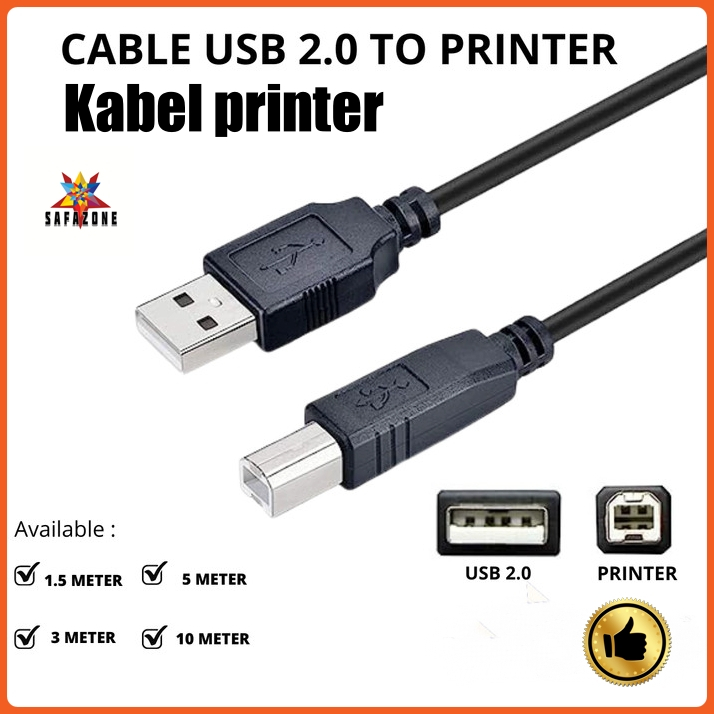 Jual Kabel Printer kabel USB printer 1,5 M | Shopee Indonesia